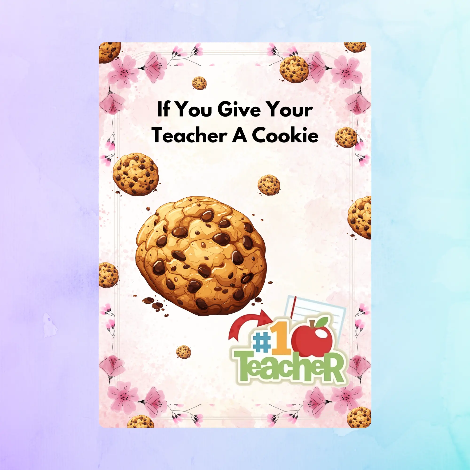 If You Give Your Teacher A Cookie Book Template – CreativeRino