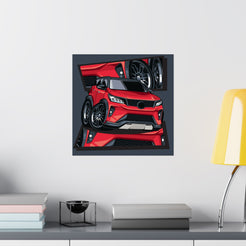 Stylish Matte Square Car Posters - Perfect Poster for Automotive ...