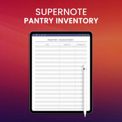 Supernote Pantry Inventory Planner Template – CreativeRino