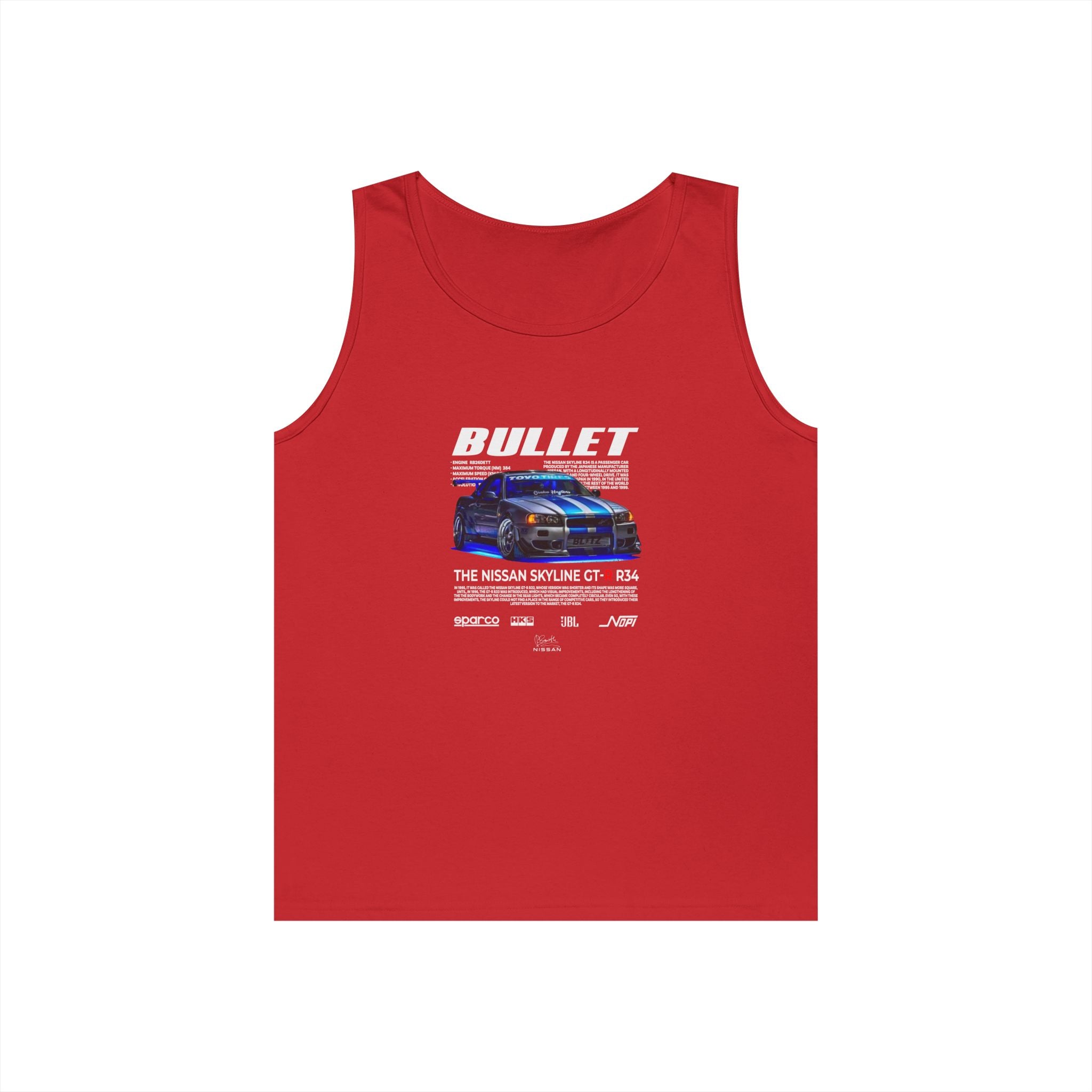 Bullet Skyline GT-R Racing Tank Top | Unisex Heavy Cotton – CreativeRino