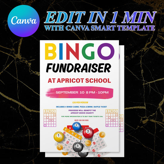 Bingo Fundraiser Flyer Template | Bingo Night Flyer – CreativeRino