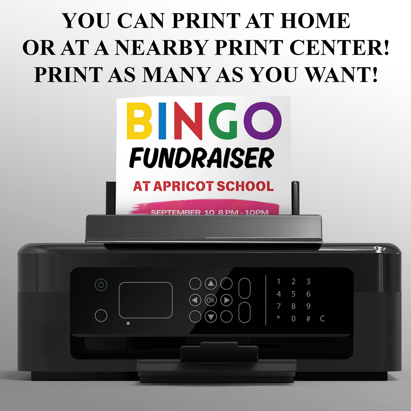 Bingo Fundraiser Flyer Template | Bingo Night Flyer – CreativeRino