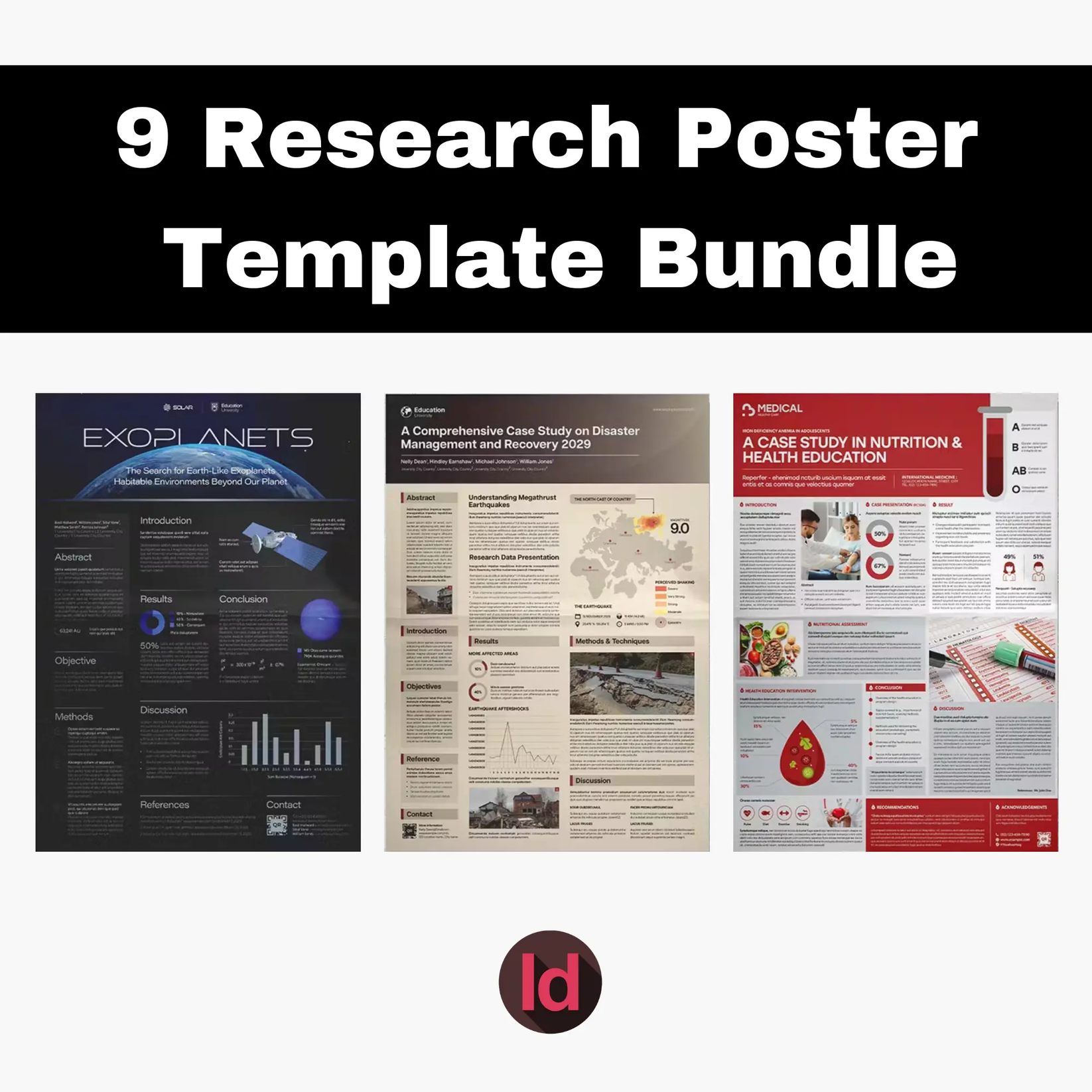 9 Research Poster Template Bundle | Academic Scientific Medical Resear ...