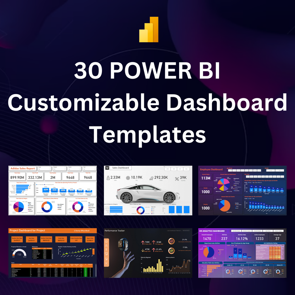 30 Power BI Dashboard Template Bundle – CreativeRino