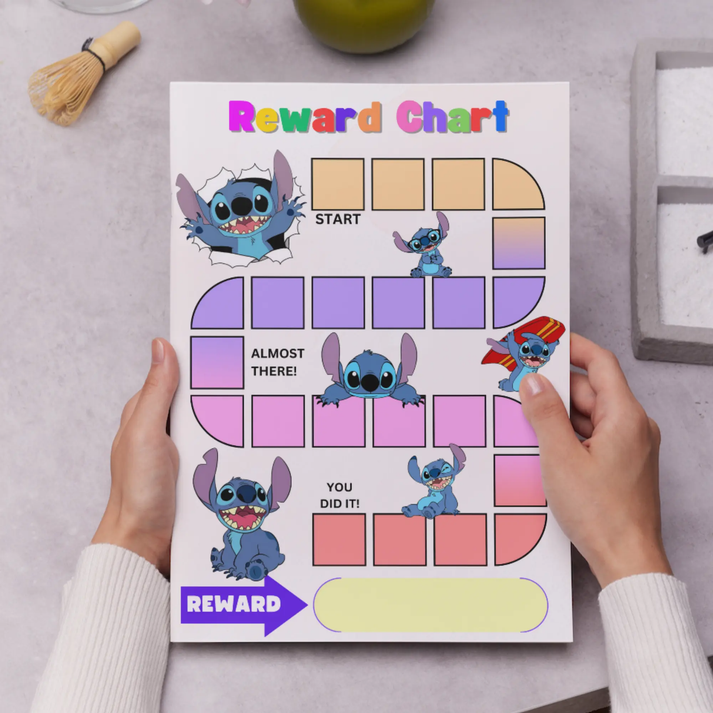 Stitch Reward Chart Template | Stitch Behavior Chart – CreativeRino