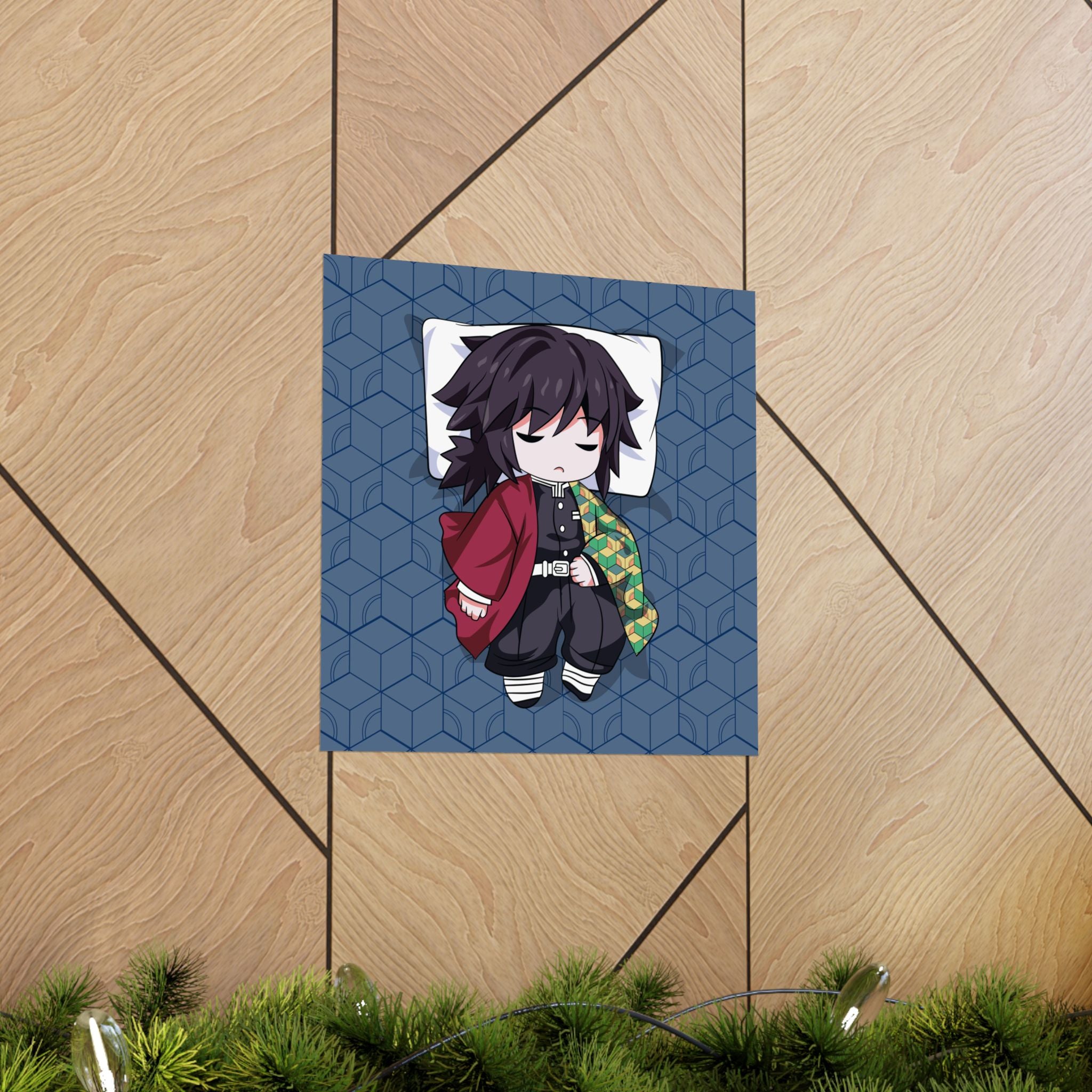 Tomioka Chibi Sleeping Matte Posters - Cozy Bedroom Decor - Perfect fo ...