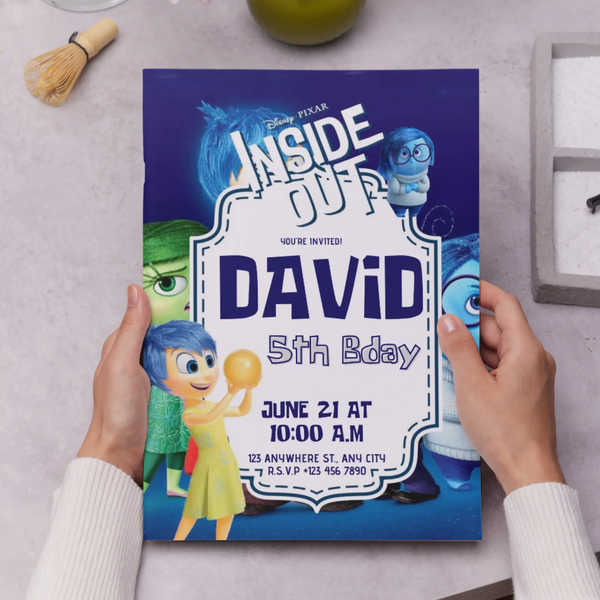 Inside Out Birthday Invitation Template – CreativeRino