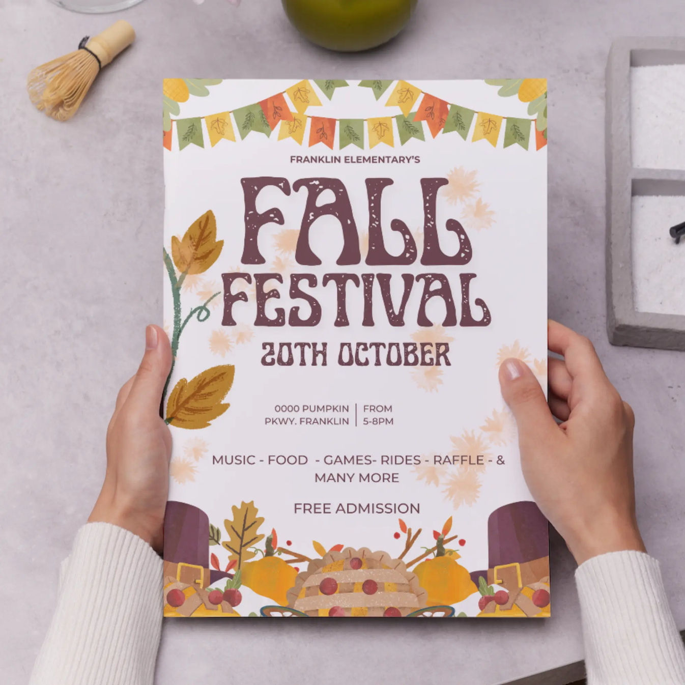 Fall Festival Invitation Template | Fall Festival Flyer – CreativeRino