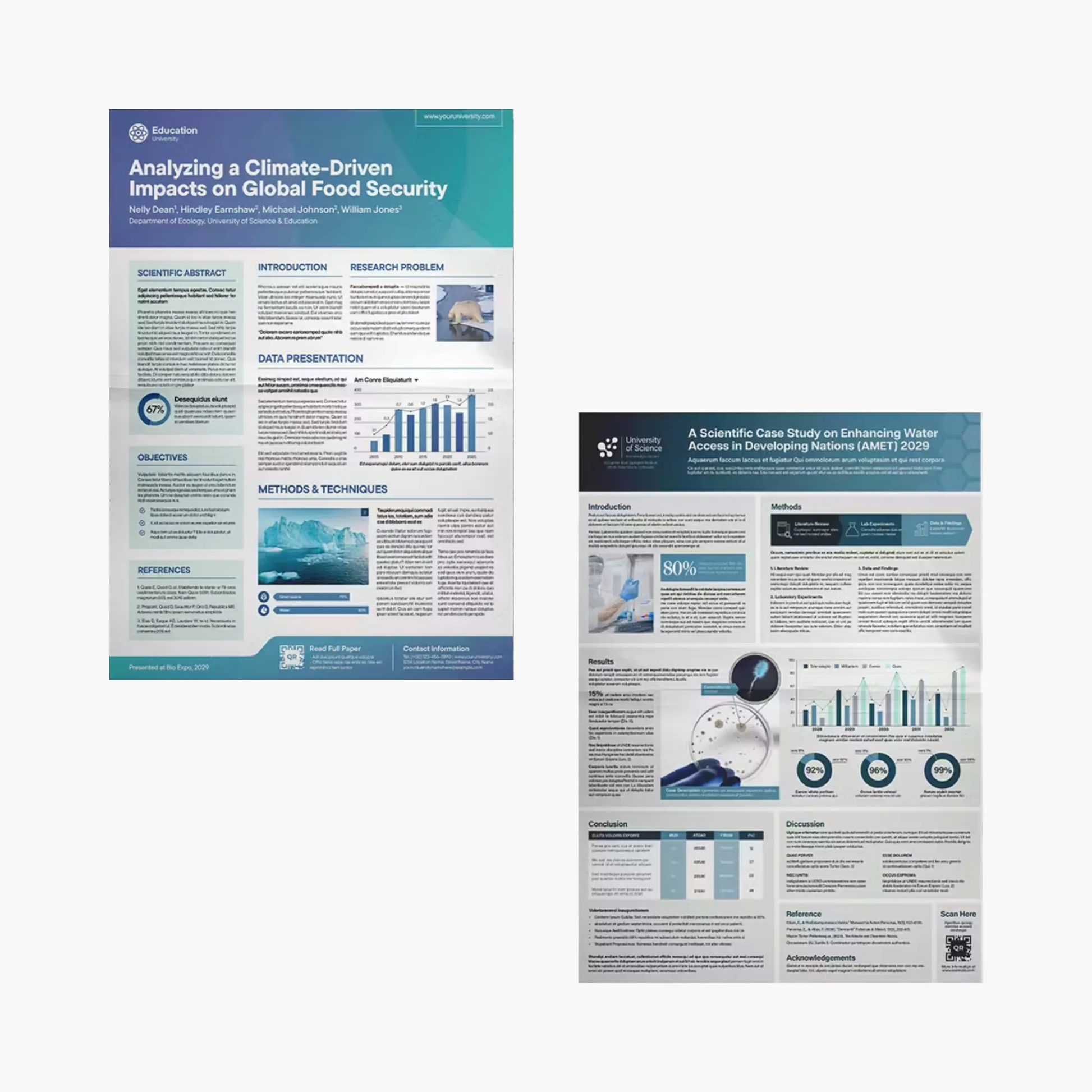 9 Research Poster Template Bundle | Academic Scientific Medical Resear ...