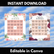 12 Month Book Bingo Reading Challenge Template | Monthly Reading ...