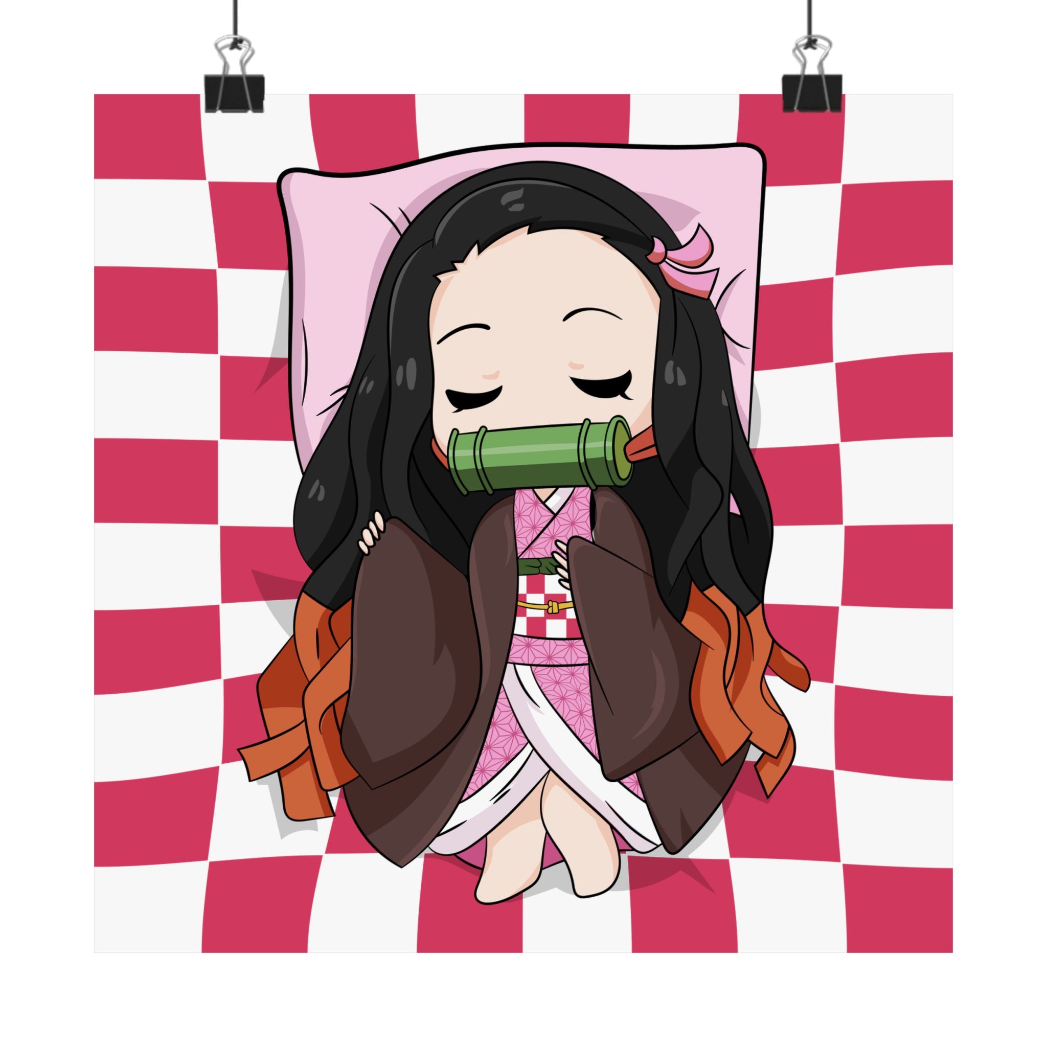 Chibi Zen Demon Slayer Poster - Cozy Atmosphere Art for Anime Fans ...