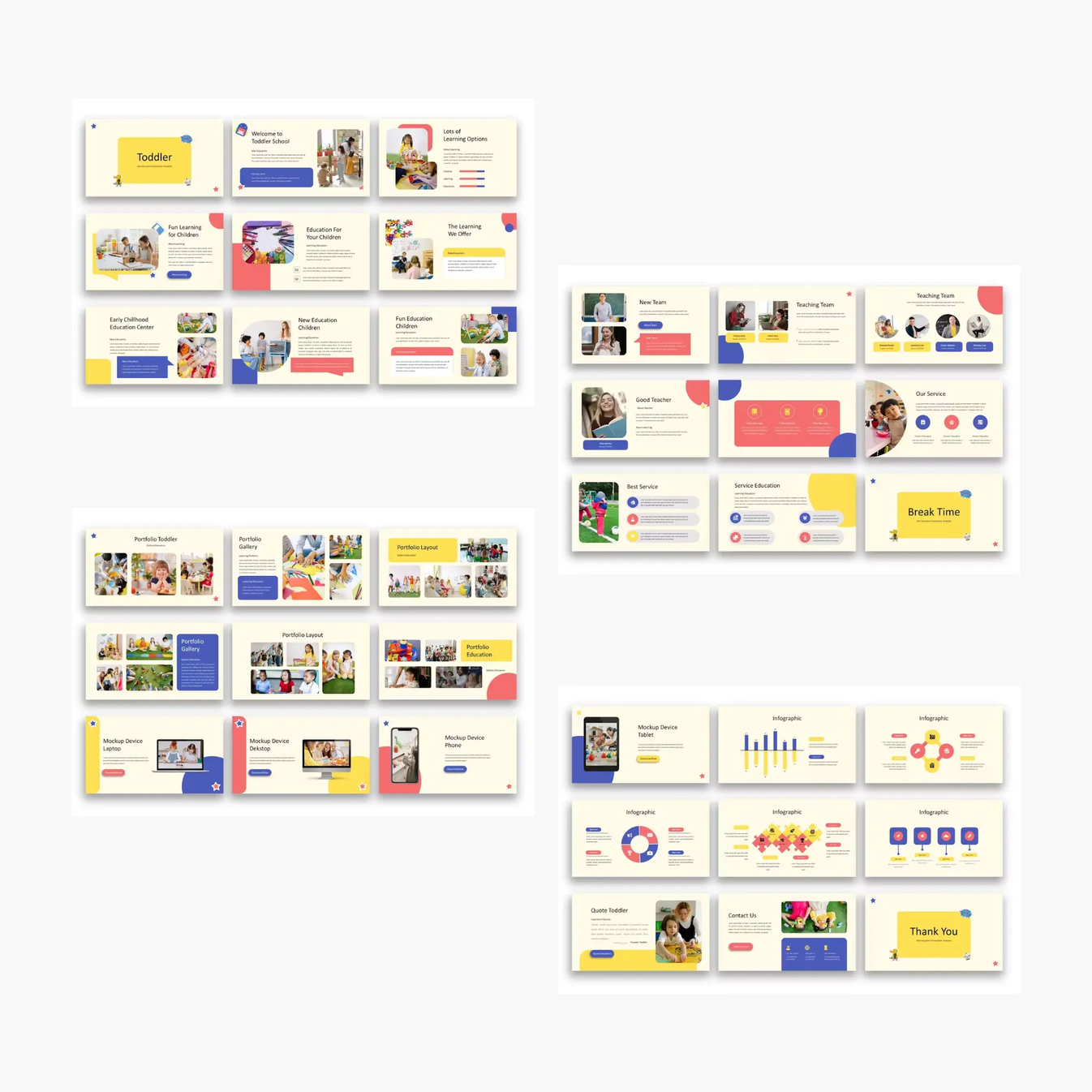 10 Classroom Google Slides and Powerpoint Presentation Template Bundle ...