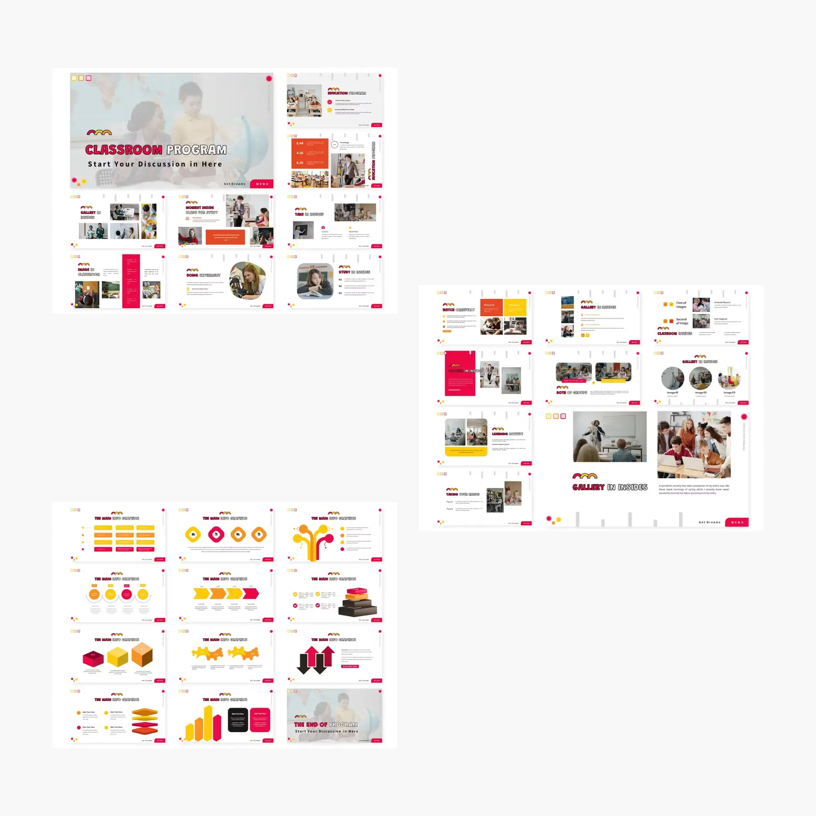 10 Classroom Google Slides and Powerpoint Presentation Template Bundle ...