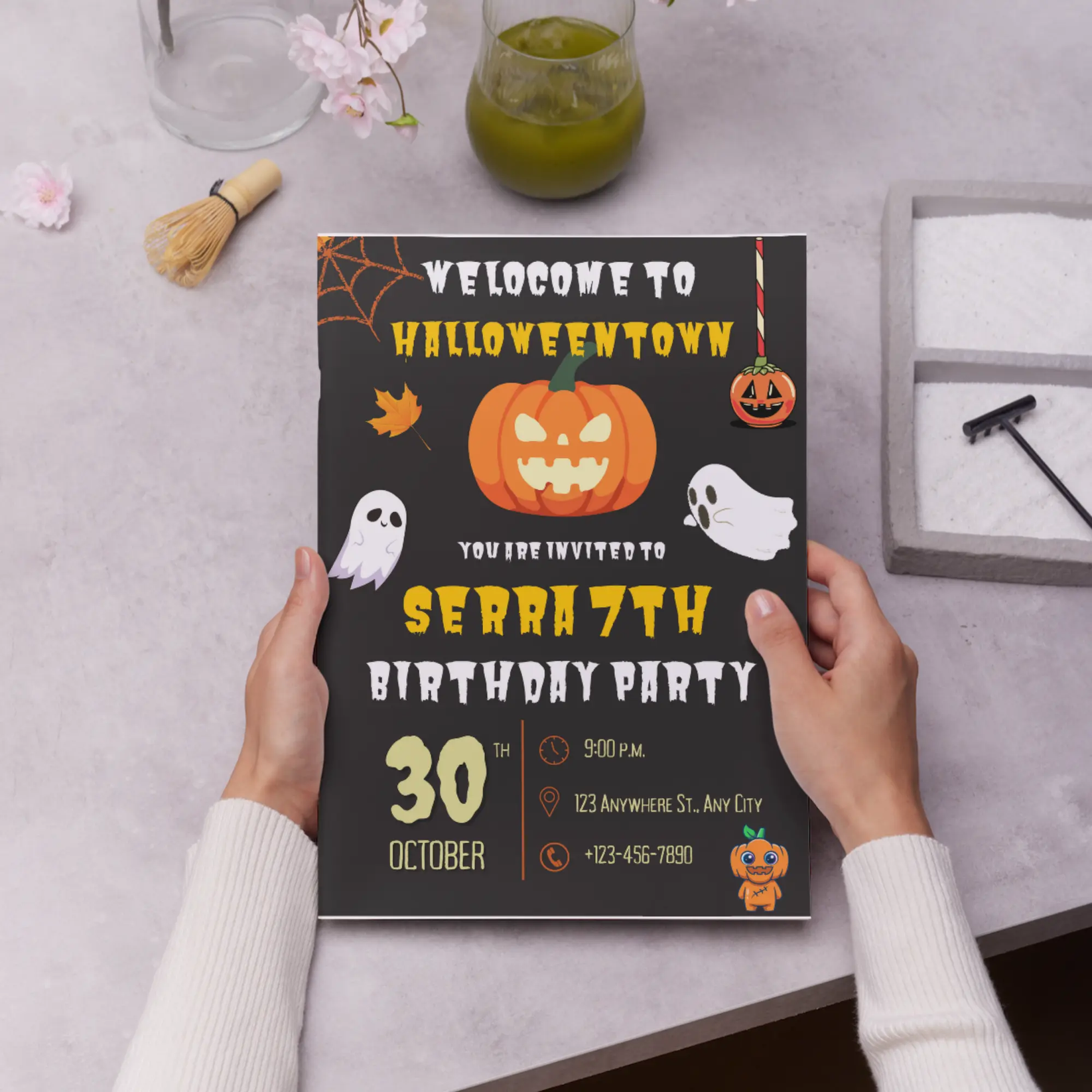 Halloweentown Birthday Party Invitation Template – CreativeRino