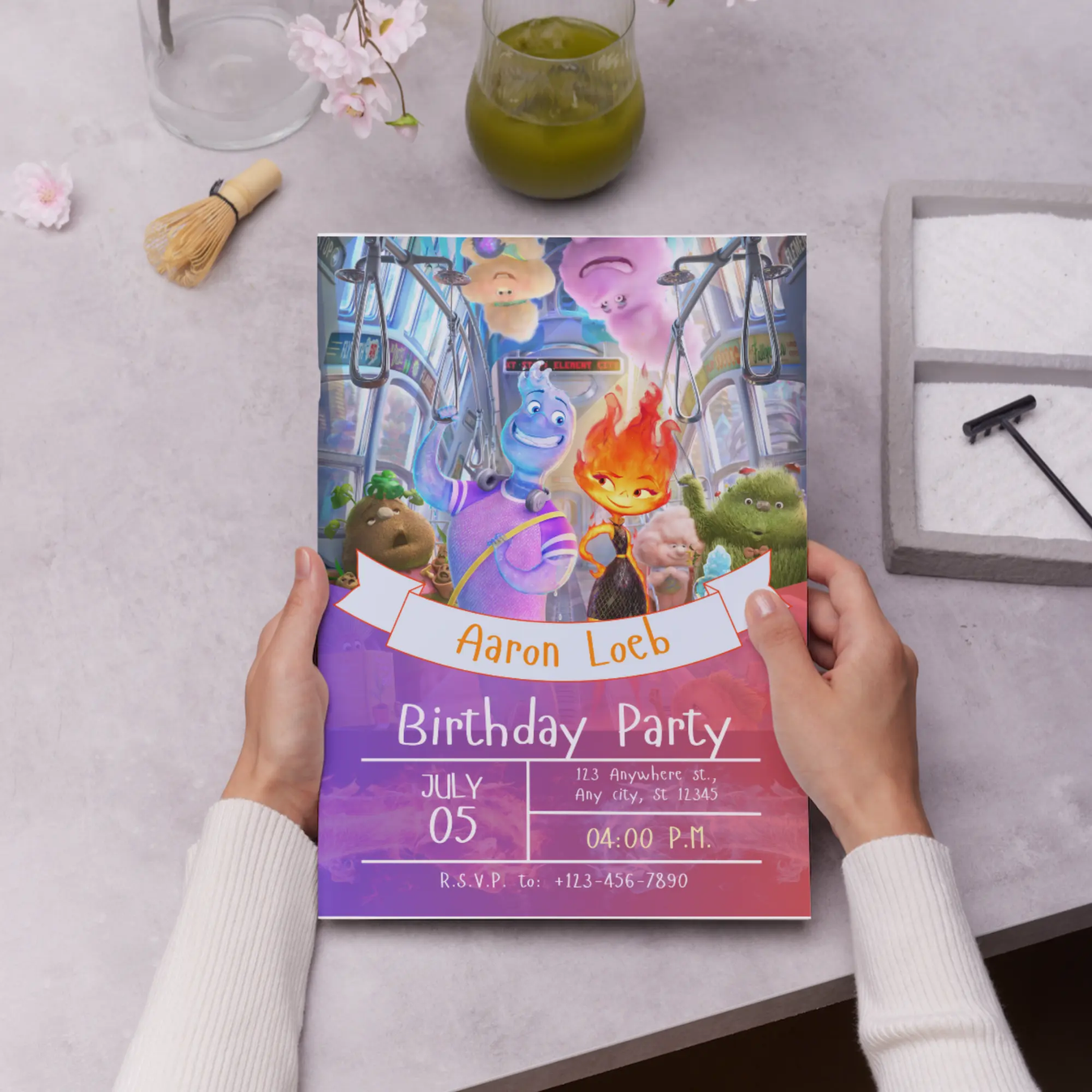 Elemental Birthday Party Invitation Template – CreativeRino