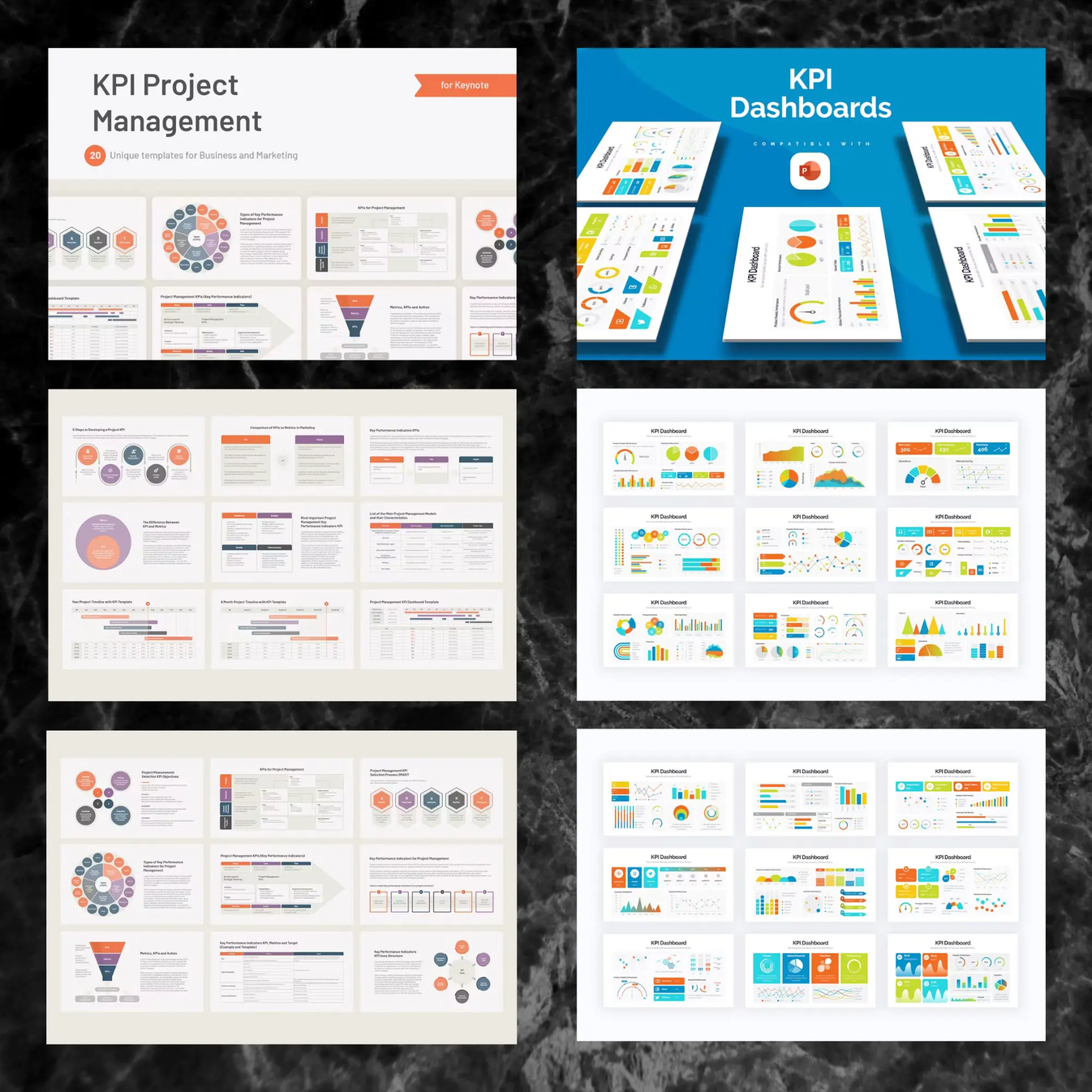 20 KPI Dashboard Powerpoint Presentation Template Bundle – CreativeRino