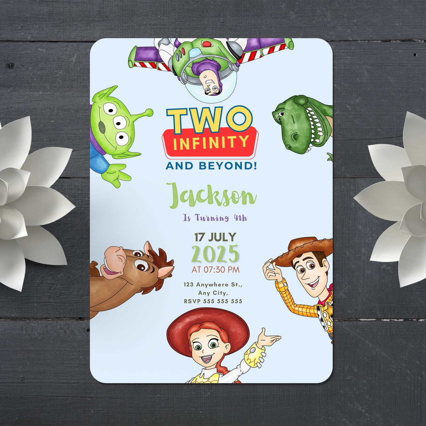 Toy Story Birthday Invitation Template – CreativeRino