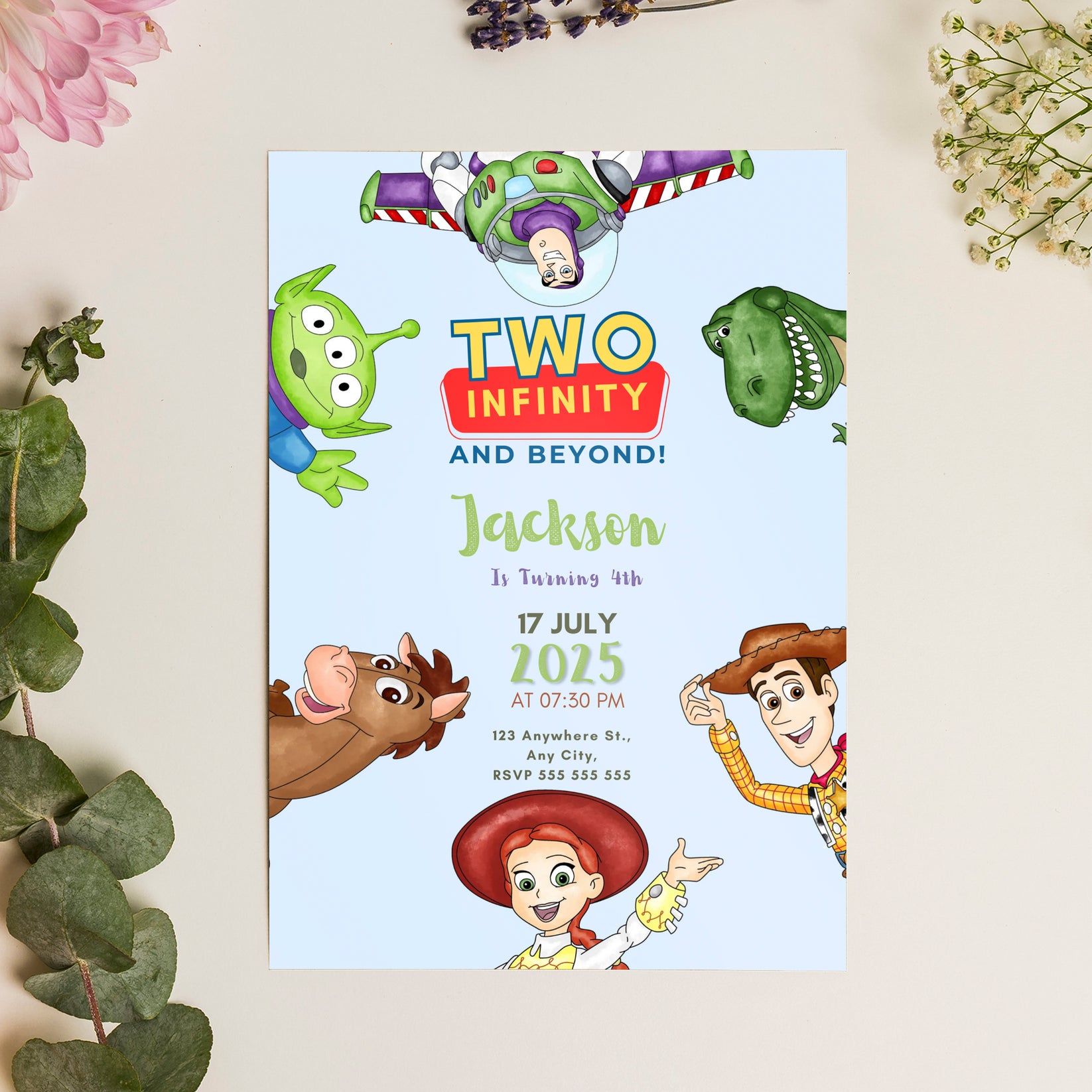 Toy Story Birthday Invitation Template – CreativeRino