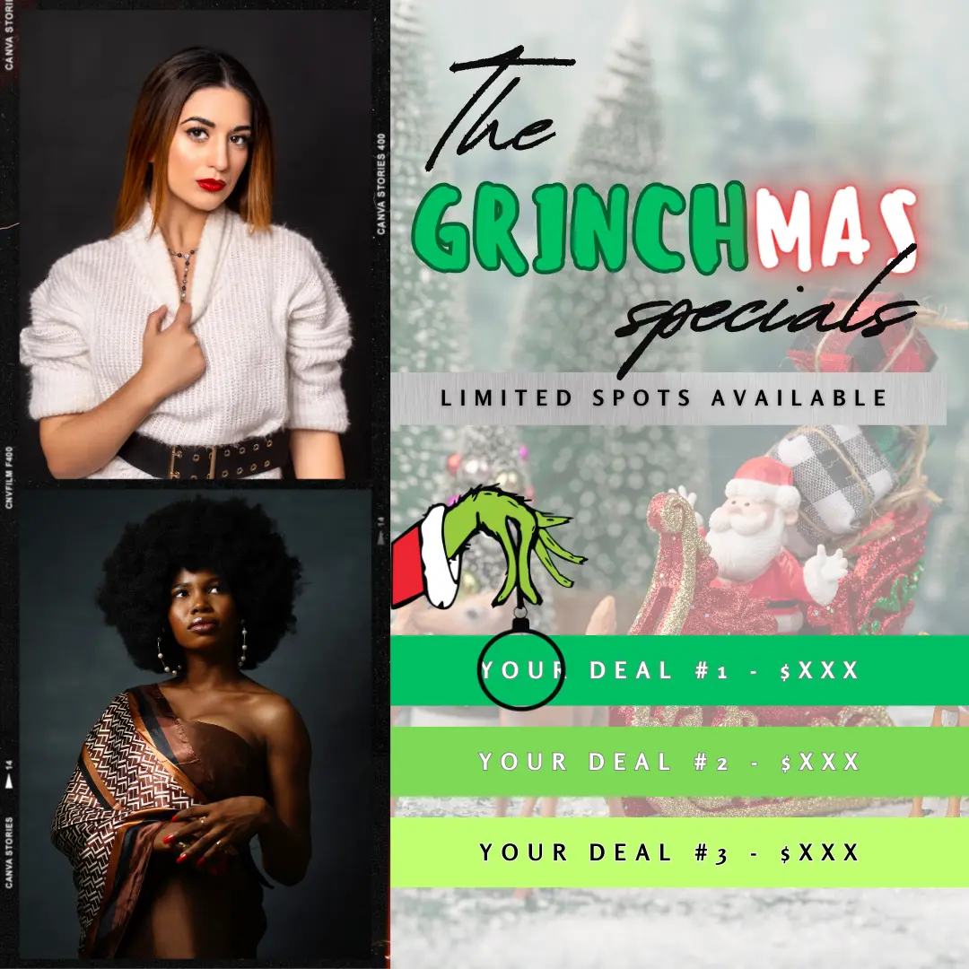 Grinchmas Flyer Template | Grinch Christmas Booking Flyer – CreativeRino
